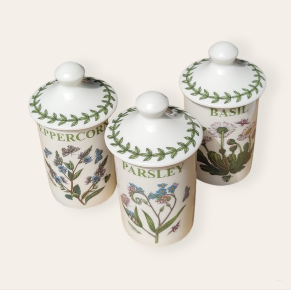 Portmeirion | Dining | Portmeirion Botanic Garden Porcelain Spice Jars ...